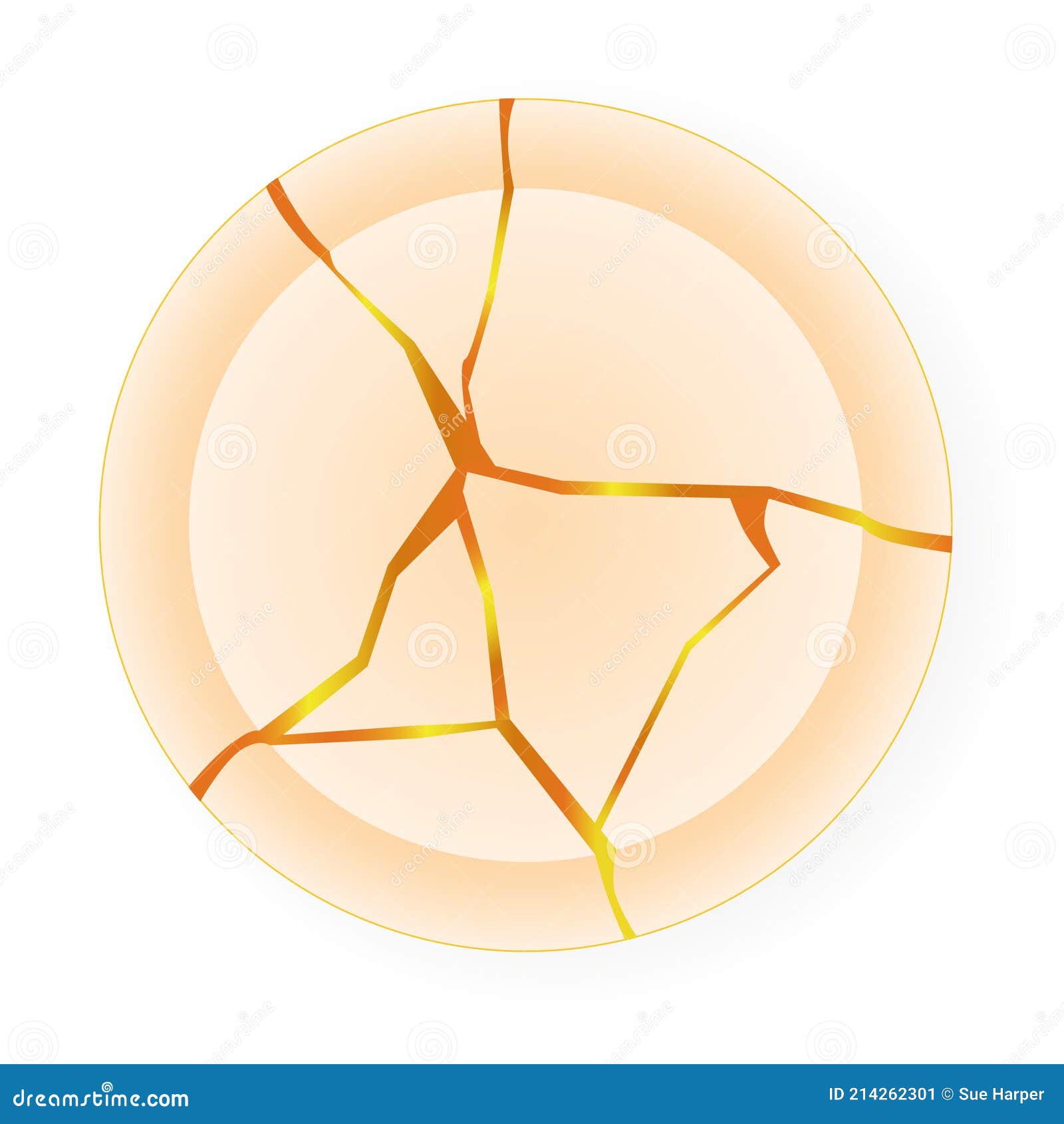 Crack Pattern Seamless. Fissure And Rift Background. Fracture Texture ...