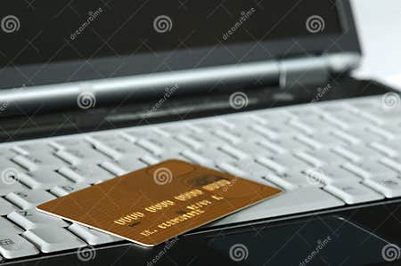 Gold Credit Card and Notebook Stock Photo - Image of concept, customer ...