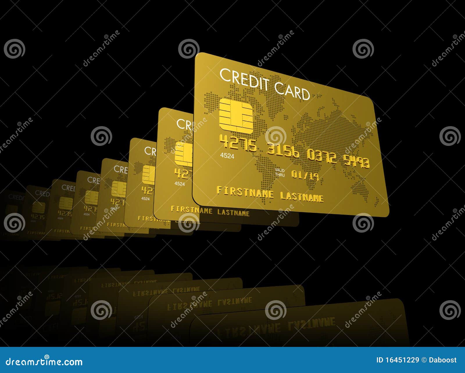 Gold credit cards stock illustration. Illustration of business - 16451229
