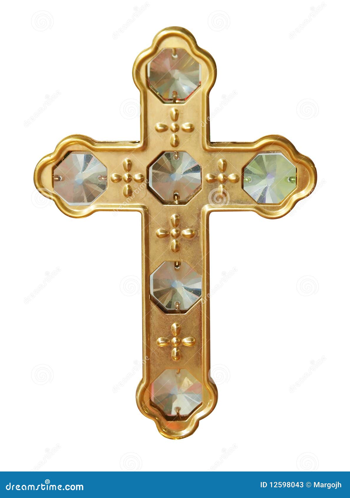 Gold Cross Symbol Stock Photo | CartoonDealer.com #37740648