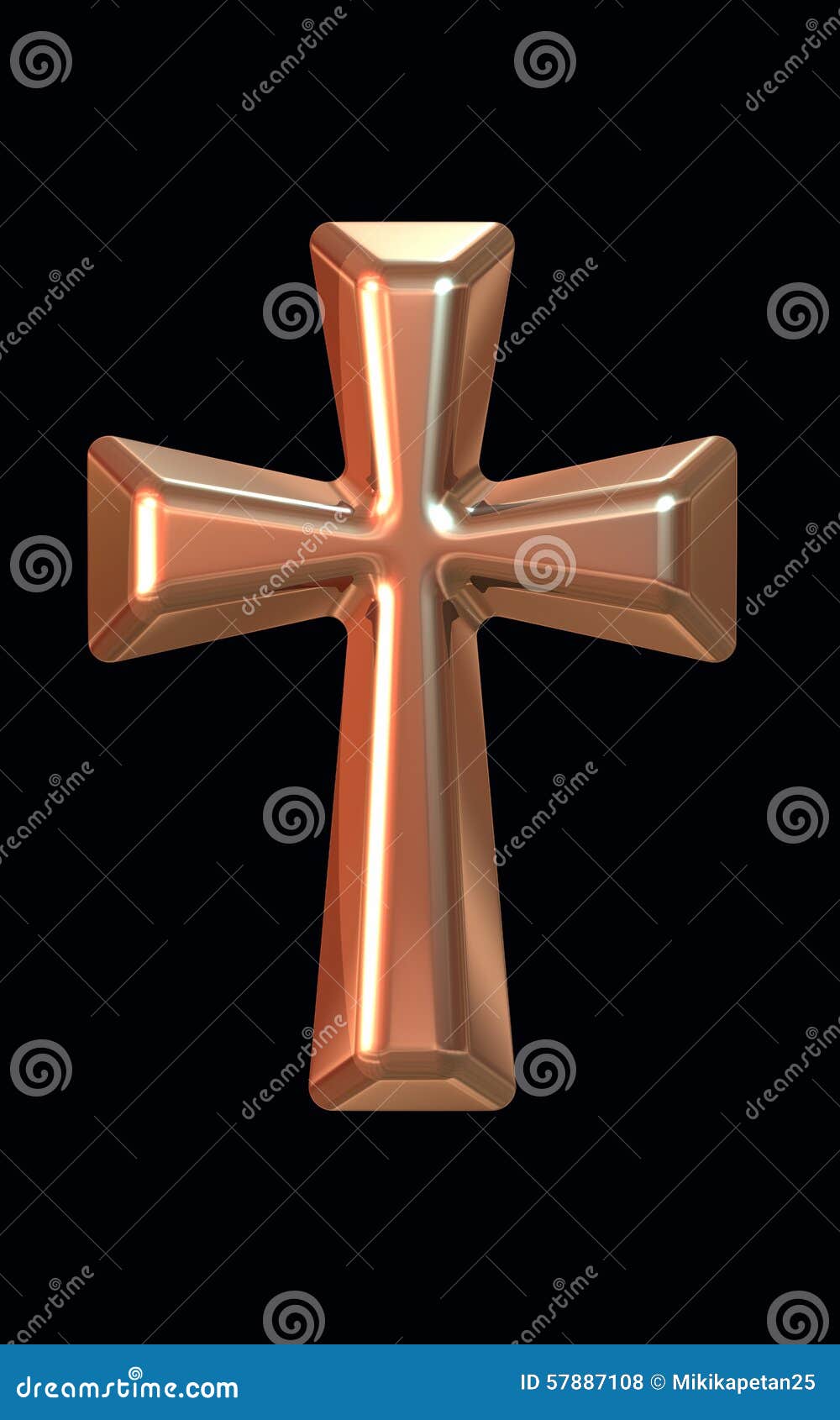 Gold Cross stock illustration. Illustration of death - 57887108