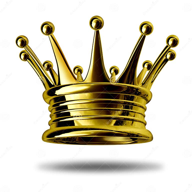 Gold crown stock illustration. Illustration of render - 20132606