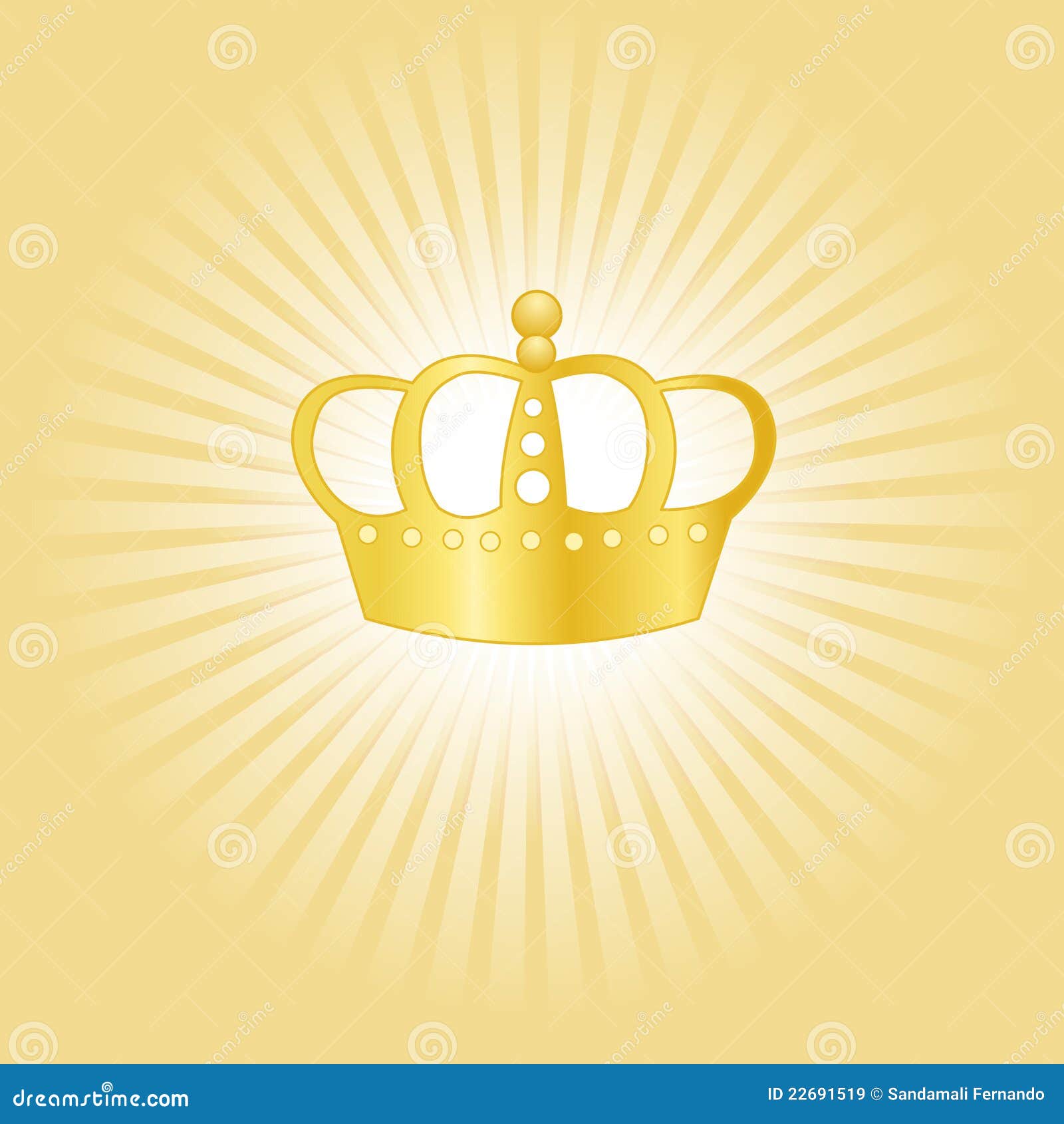 Gold crown concept stock vector. Illustration of elegance - 22691519