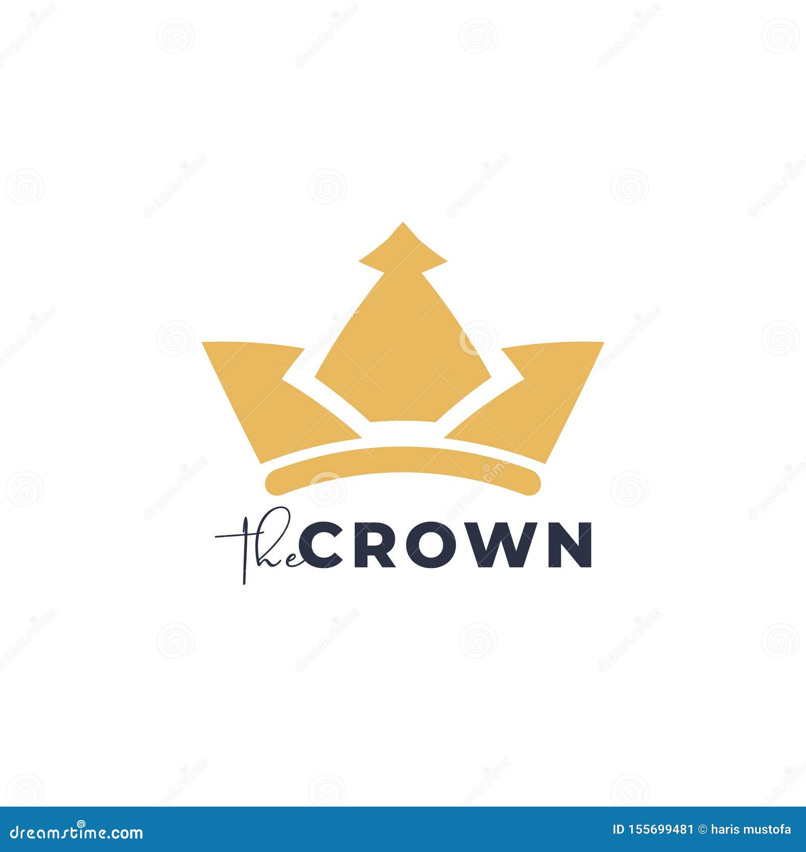 Gold Crown Logo Design Template Vector Isolated Stock Vector ...