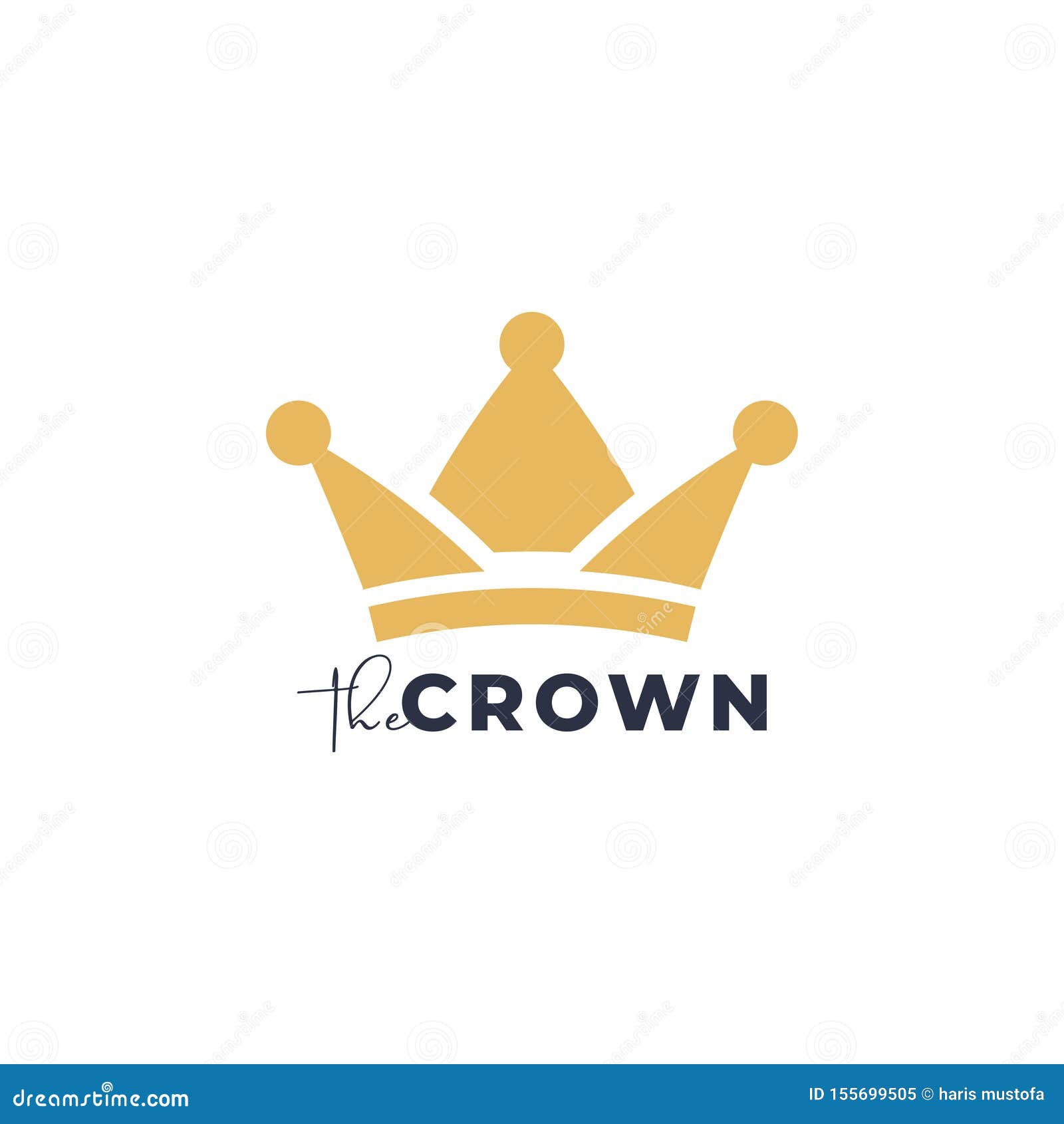 Gold Crown Logo Design Template Vector Isolated Stock Vector ...