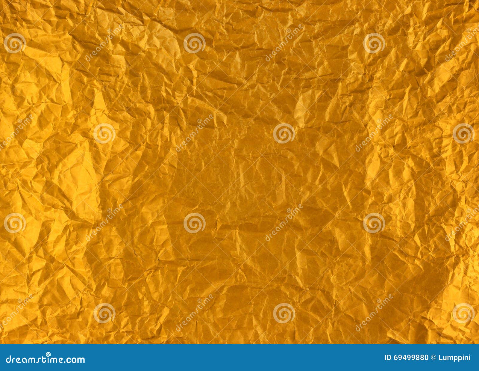 Gold crumpled foil. stock photo. Image of light, abstract - 69499880
