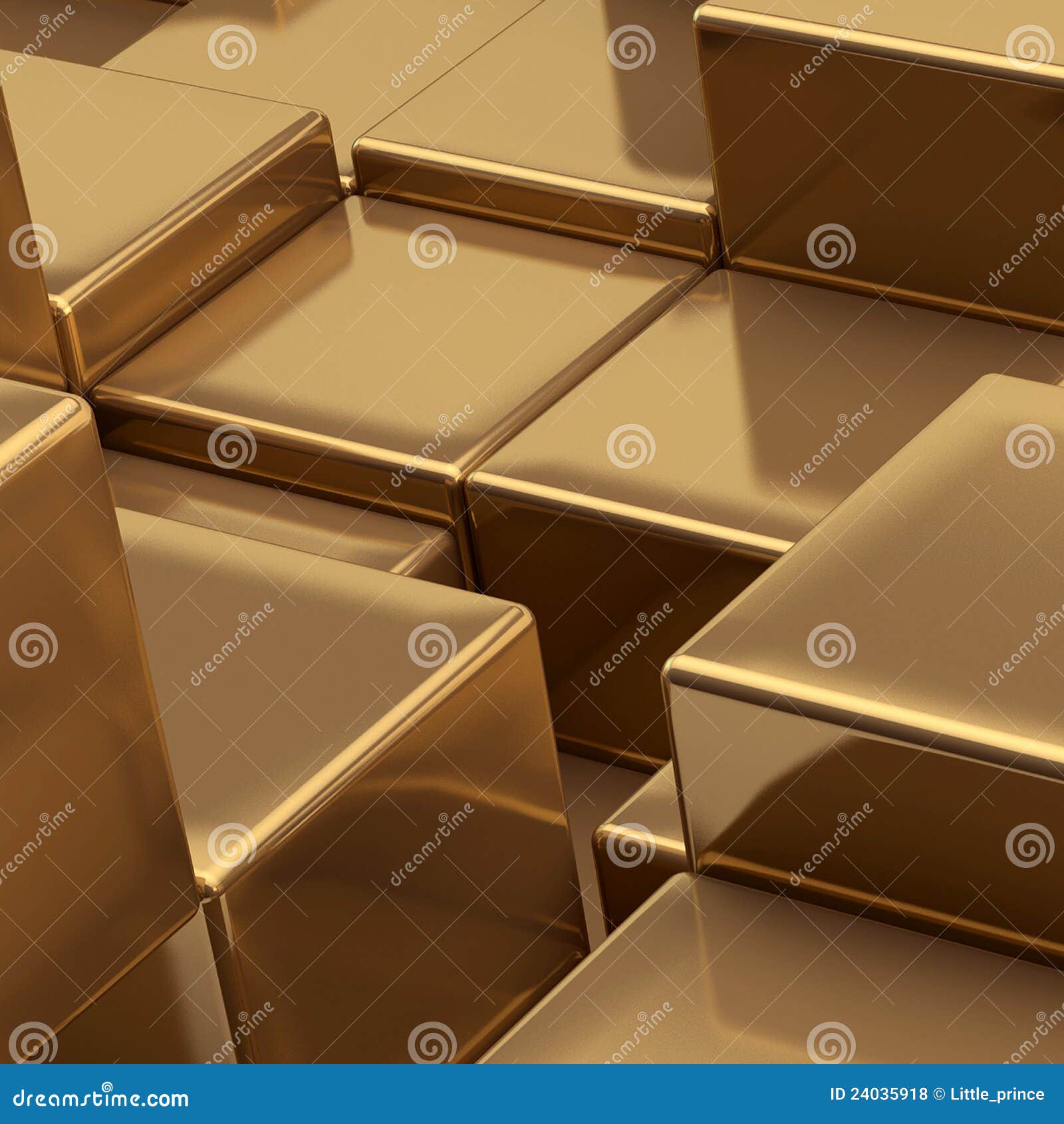 Gold cubes background stock illustration. Illustration of abstract ...