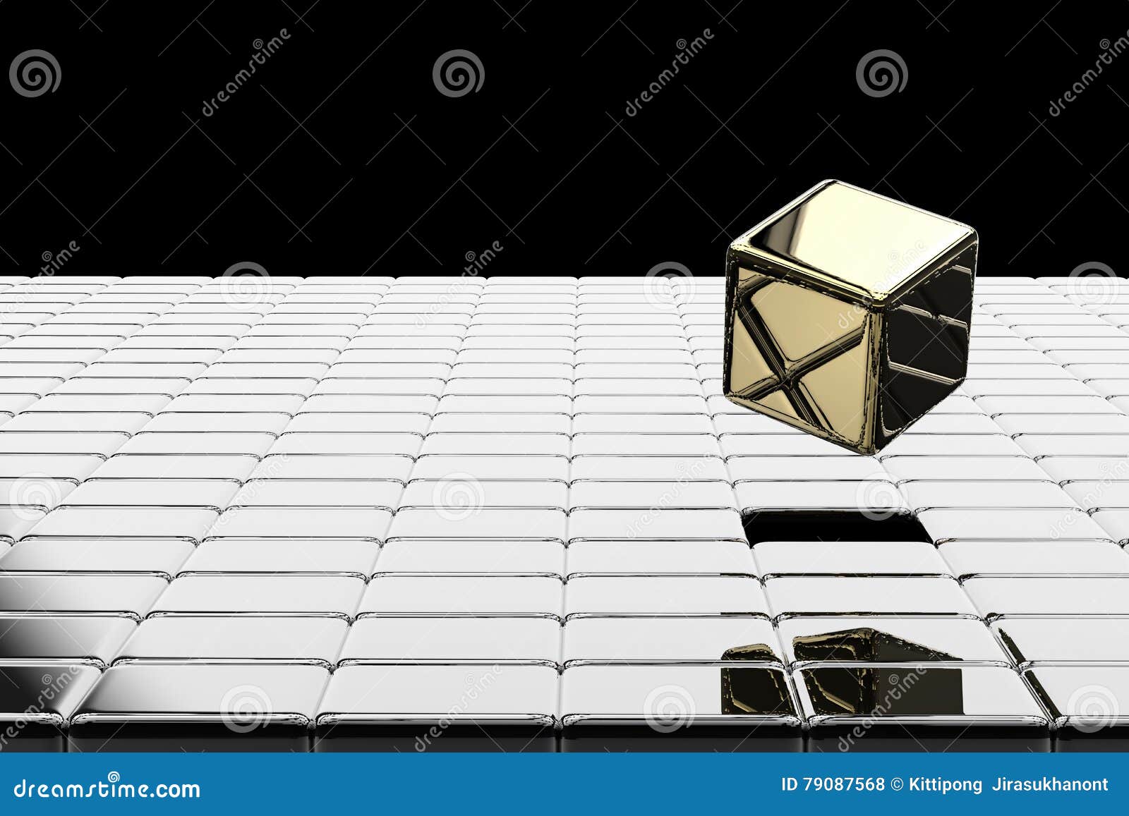 Gold cubic pop up stock illustration. Illustration of gold - 79087568