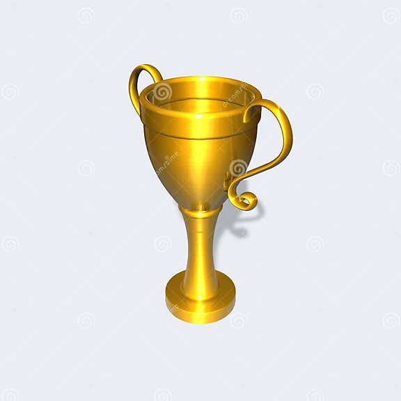 Gold cup stock illustration. Illustration of awards, shield - 12452384