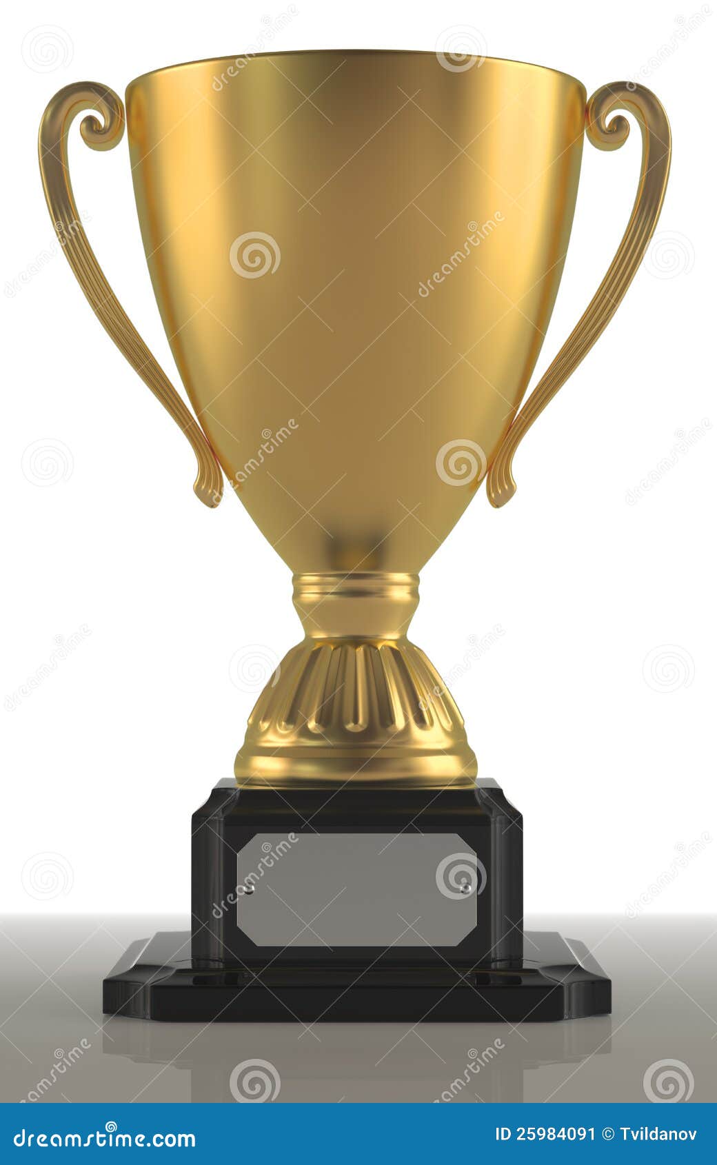 Gold Cup of complex shape stock illustration. Illustration of ...