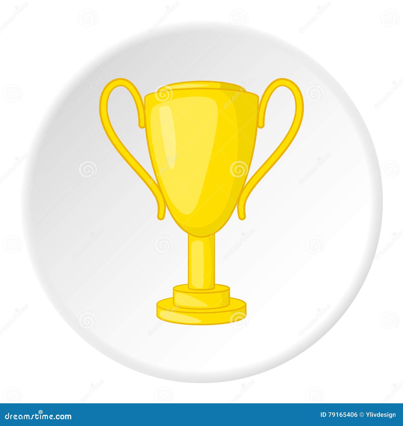 Gold Cup Icon, Cartoon Style Stock Vector - Illustration of rating ...