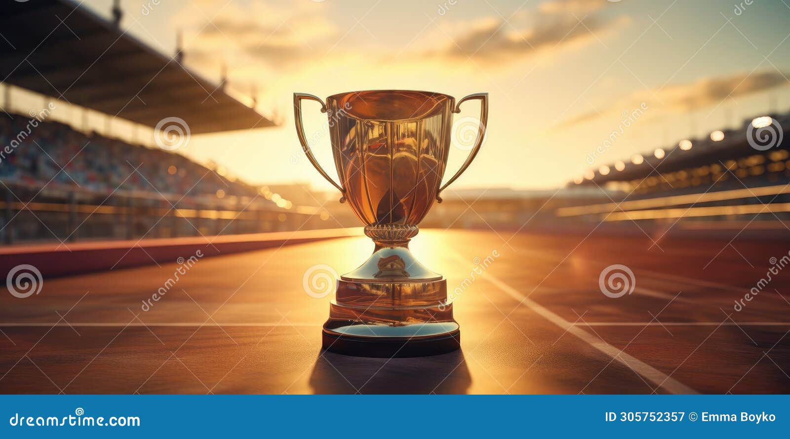 Gold Cup at the Stadium, Theme of Victory, Competition. Number One ...