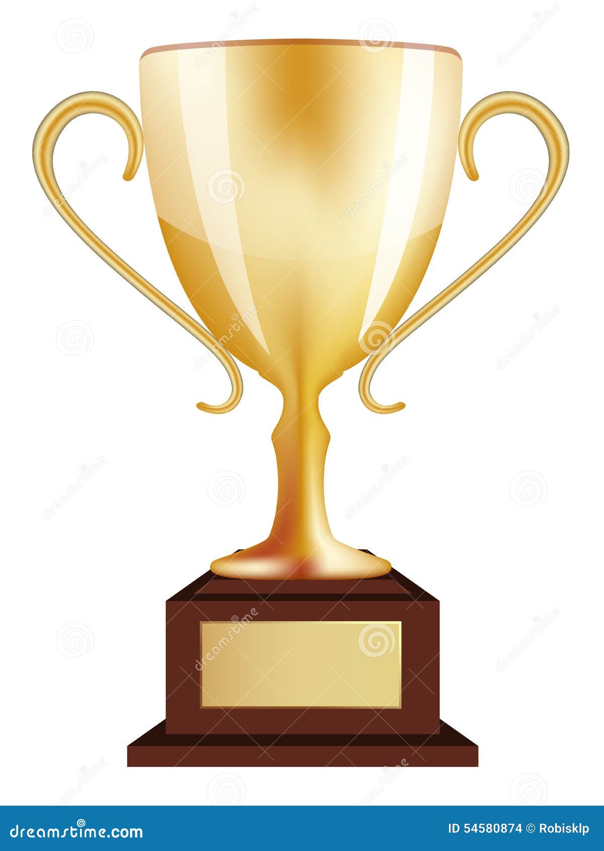 Gold Cup stock vector. Illustration of celebration, icon - 54580874