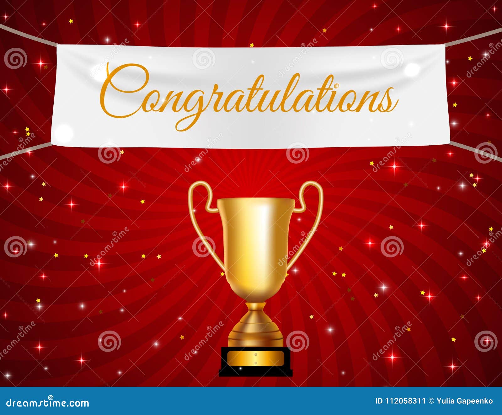 Winner Congratulations Vector Poster Royalty-Free Stock Photography ...