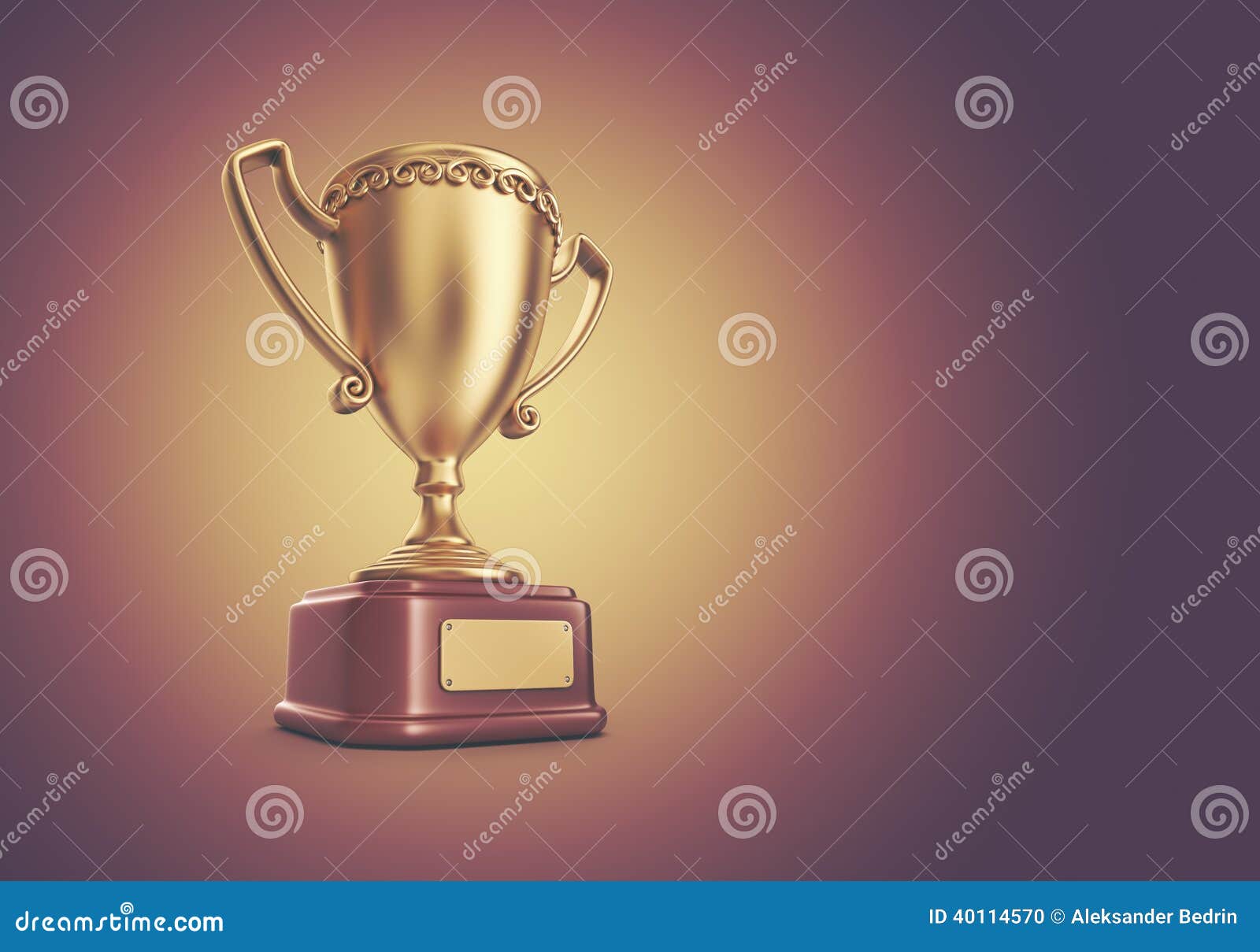 Winner Trophy. Sport Award For Champion Victory Congratulations ...