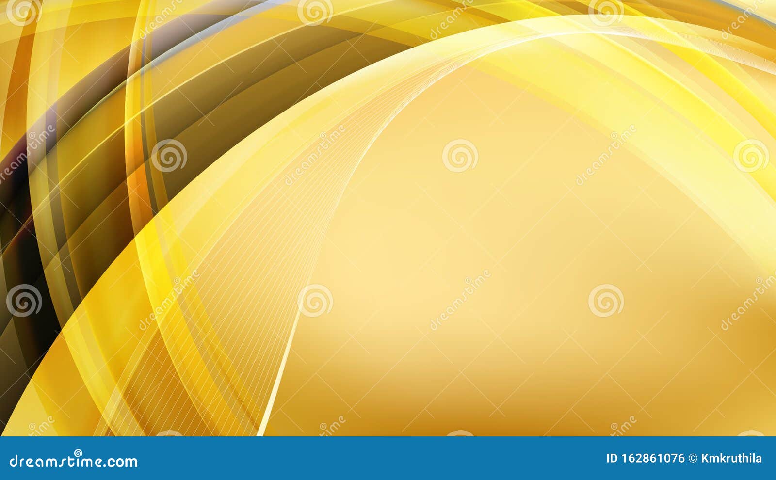 Gold Curved Lines Background Stock Vector - Illustration of dynamic ...
