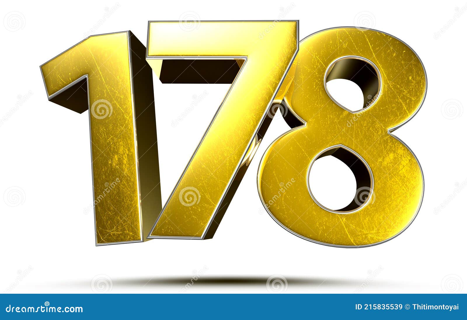 Number 178. stock illustration. Illustration of charges - 215835539