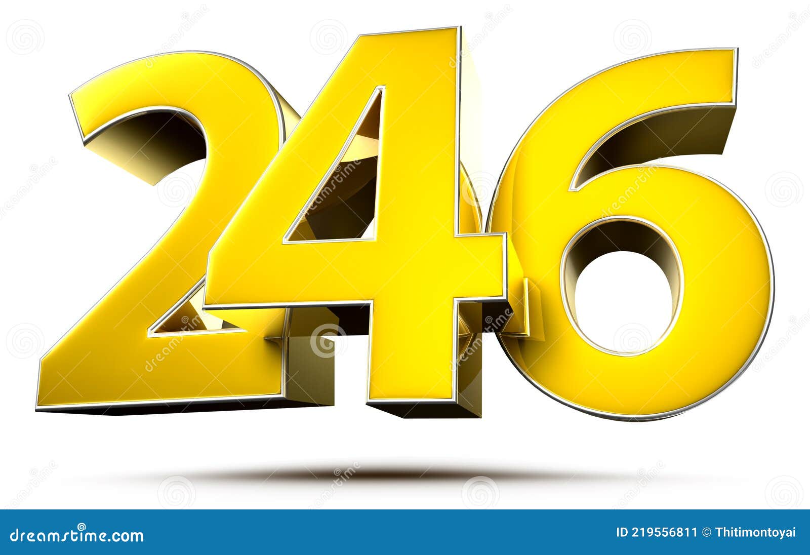 246 gold. stock illustration. Illustration of lettering - 219556811