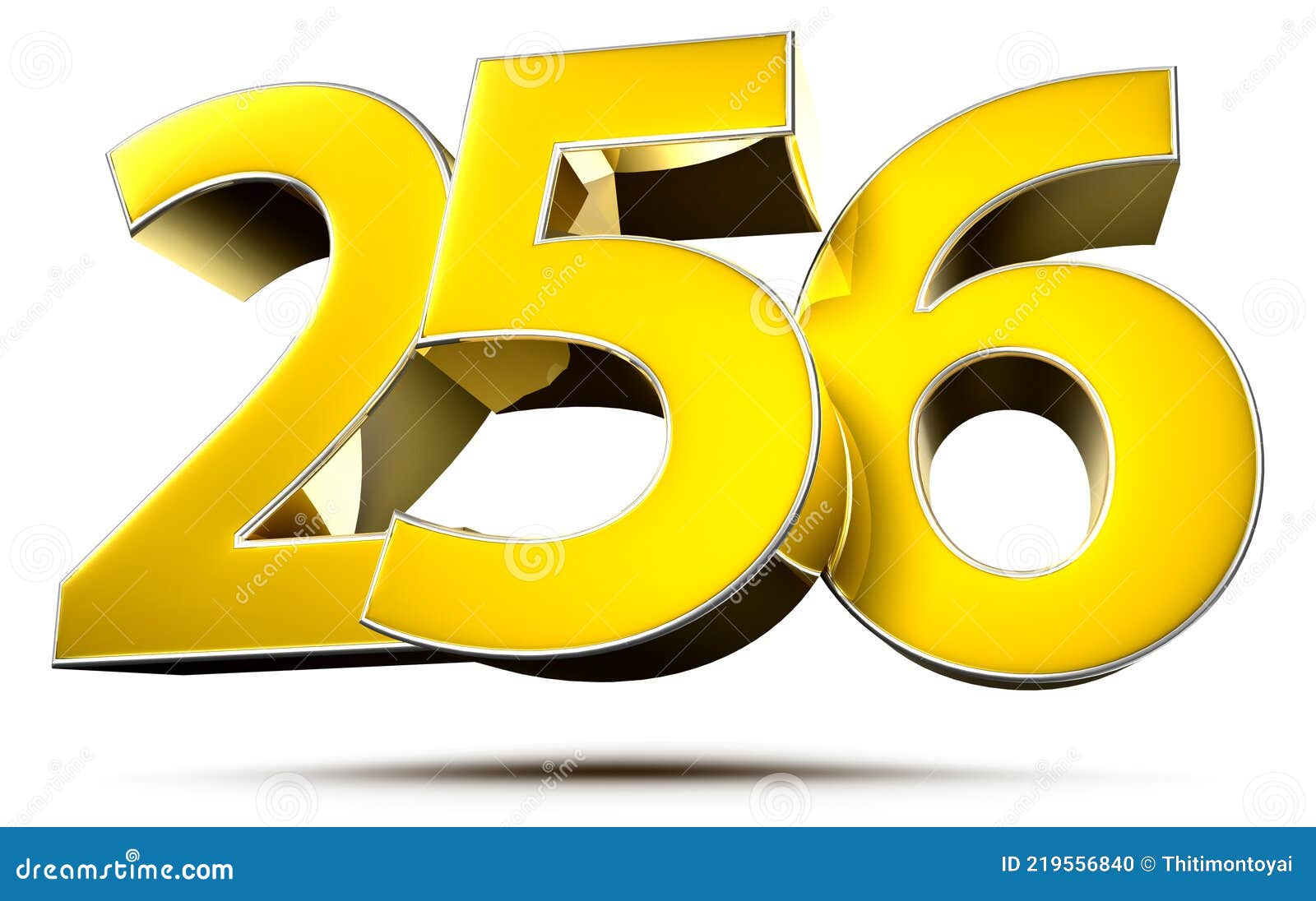 256 gold. stock illustration. Illustration of number - 219556840