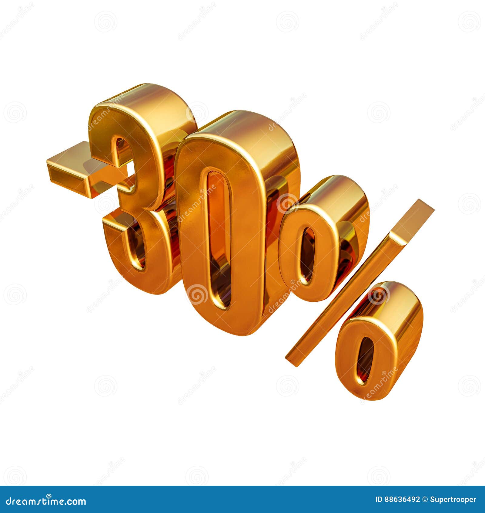 Gold 3d 30 Prozent-Rabatt-Zeichen Stockfoto - Bild von zahl, numerisch ...