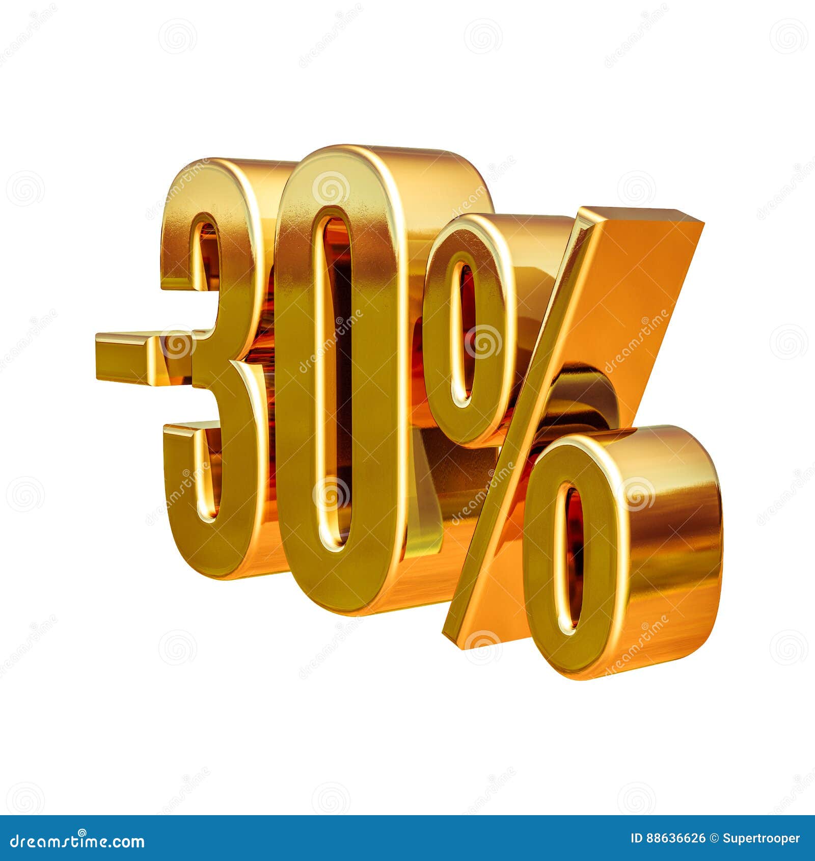 Gold 3d 30 Prozent-Rabatt-Zeichen Stockfoto - Bild von gold ...