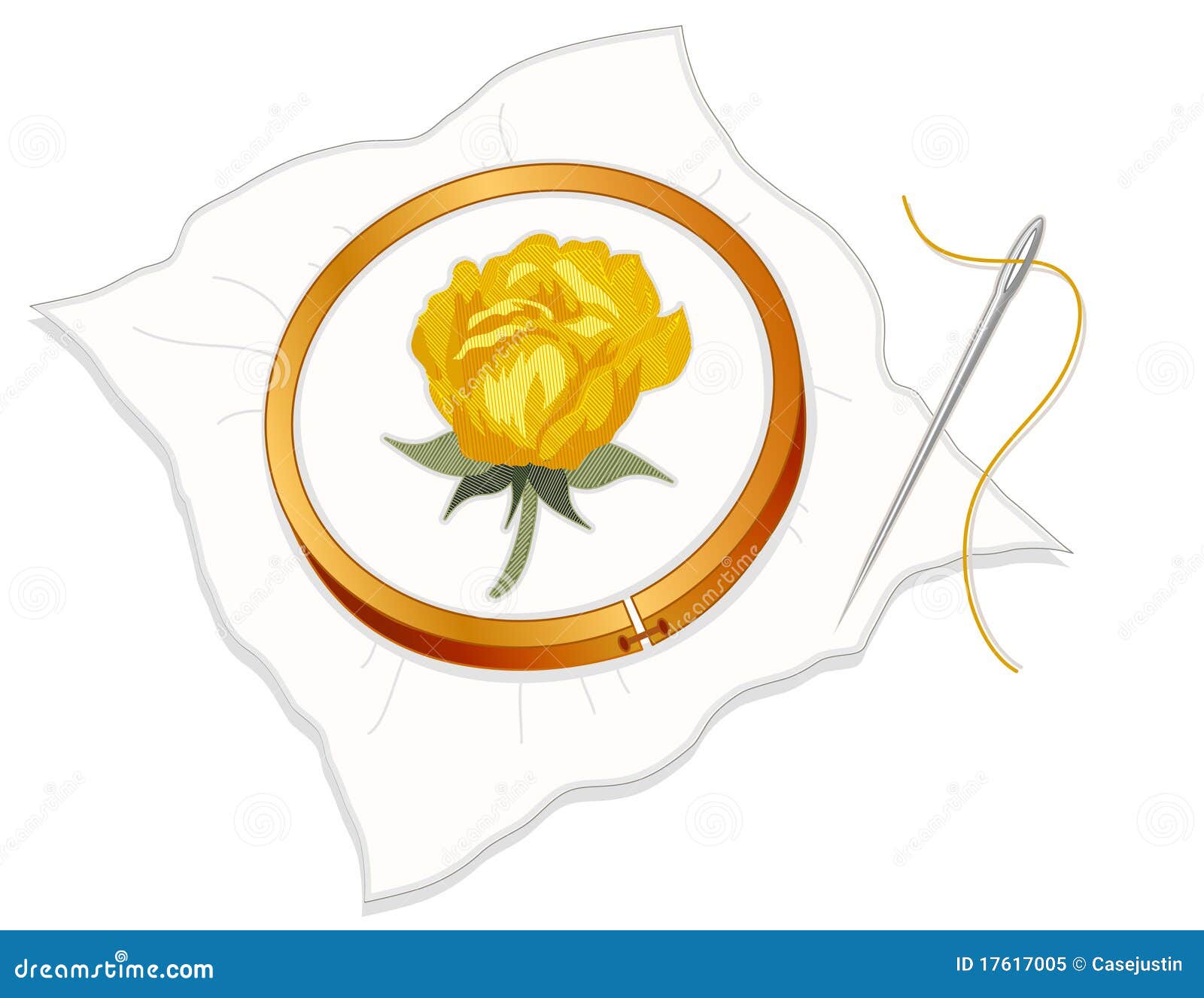 Gold Damask Rose Embroidery Stock Vector - Illustration of antique ...