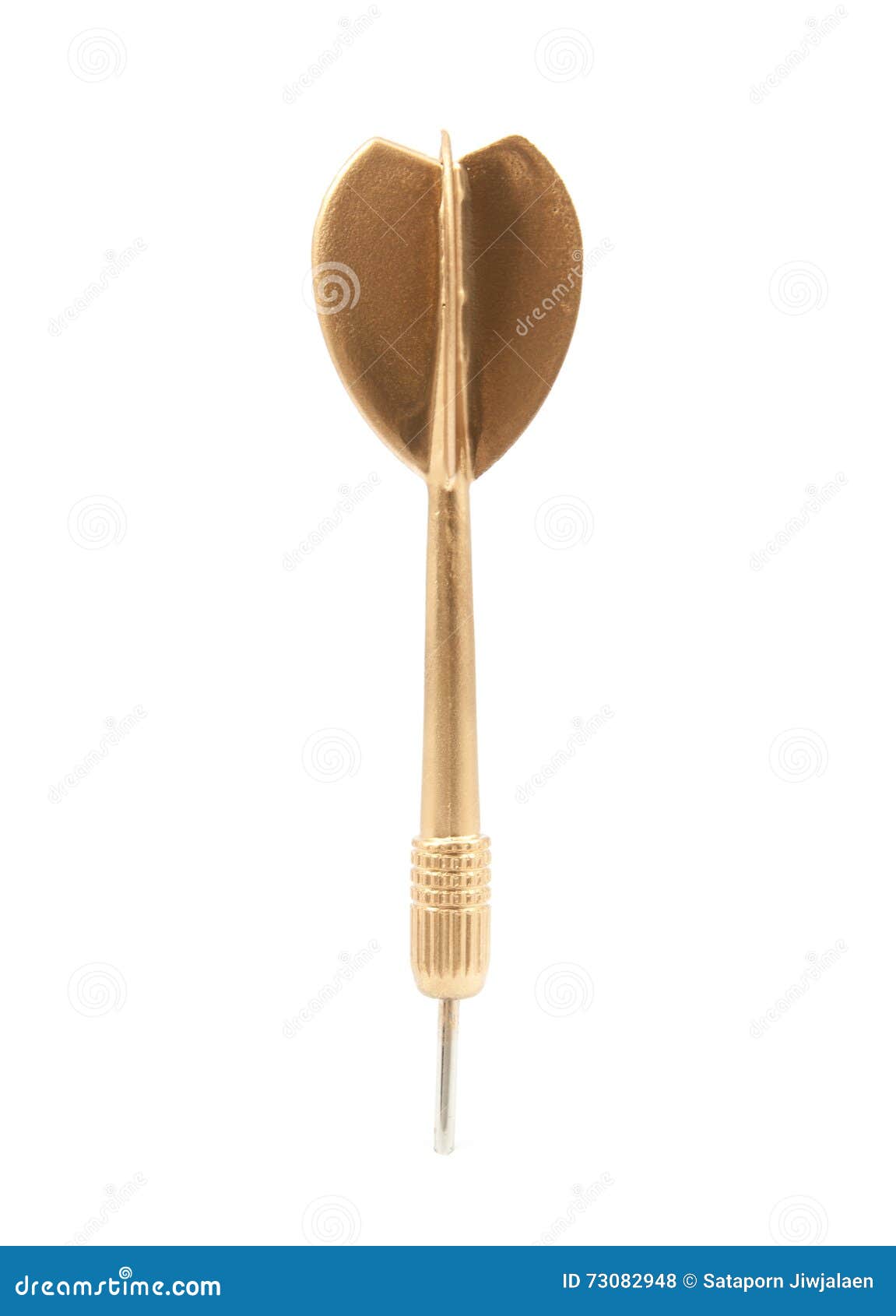Gold dart isolated stock photo. Image of center, sport - 73082948