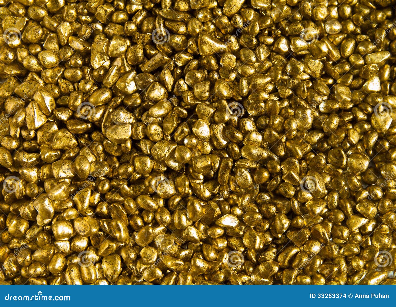 Gold decorative stones stock photo. Image of stones, selective - 33283374