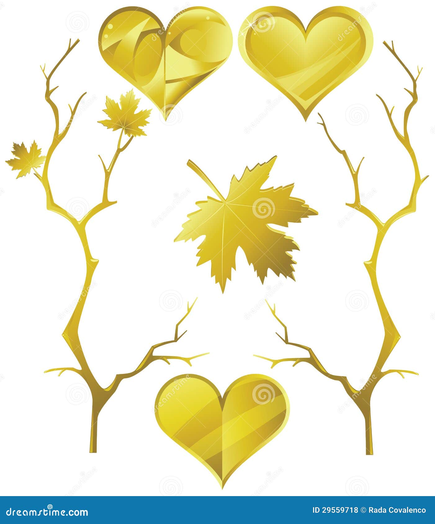 Gold design elements stock vector. Illustration of symbol - 29559718