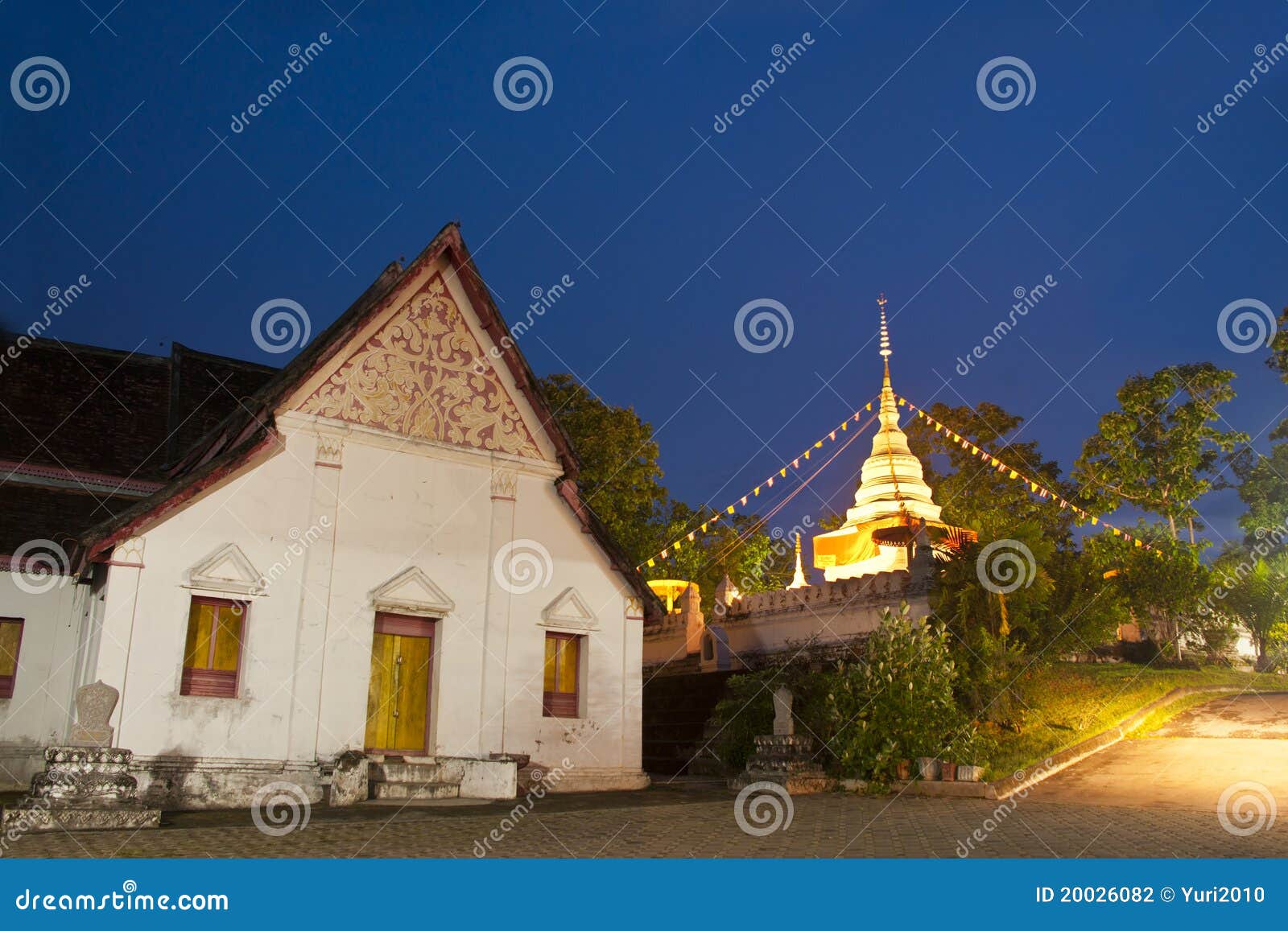Gold Details of Temple Platform Stock Photo - Image of buddhist ...