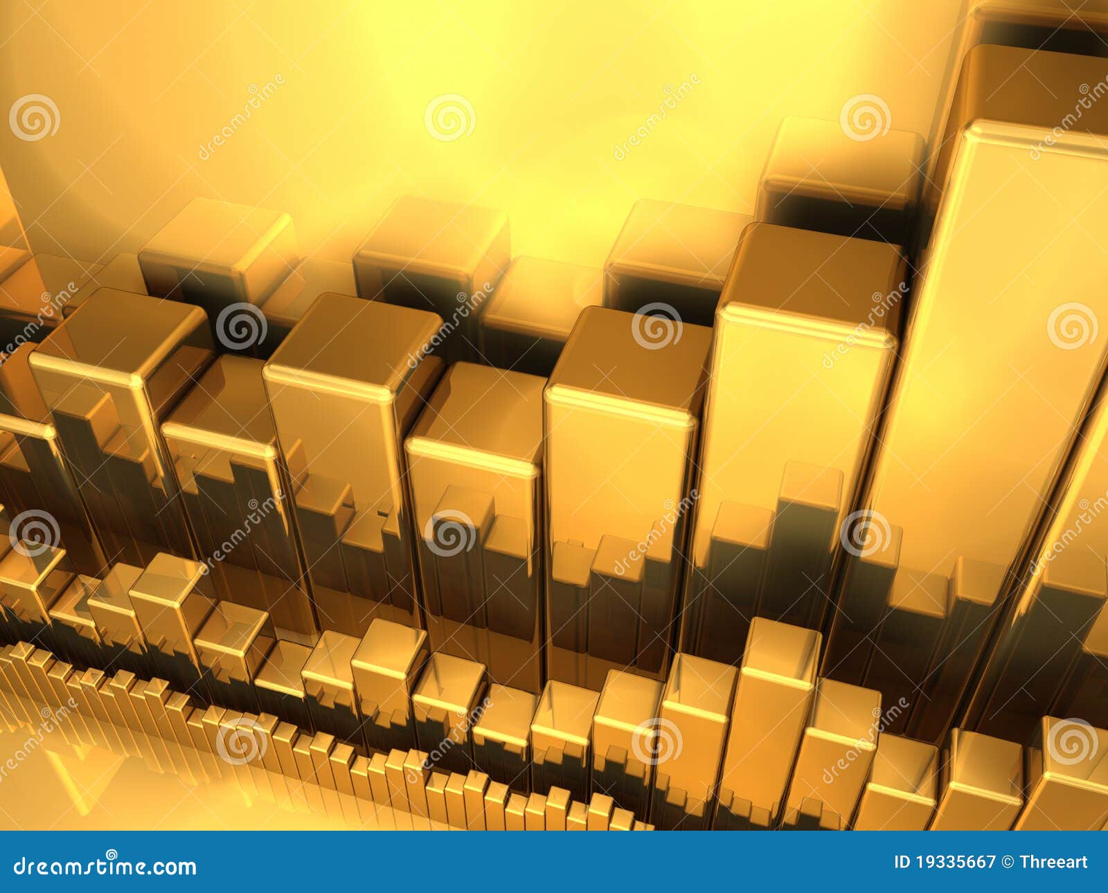 Gold Diagrams stock illustration. Illustration of progress - 19335667