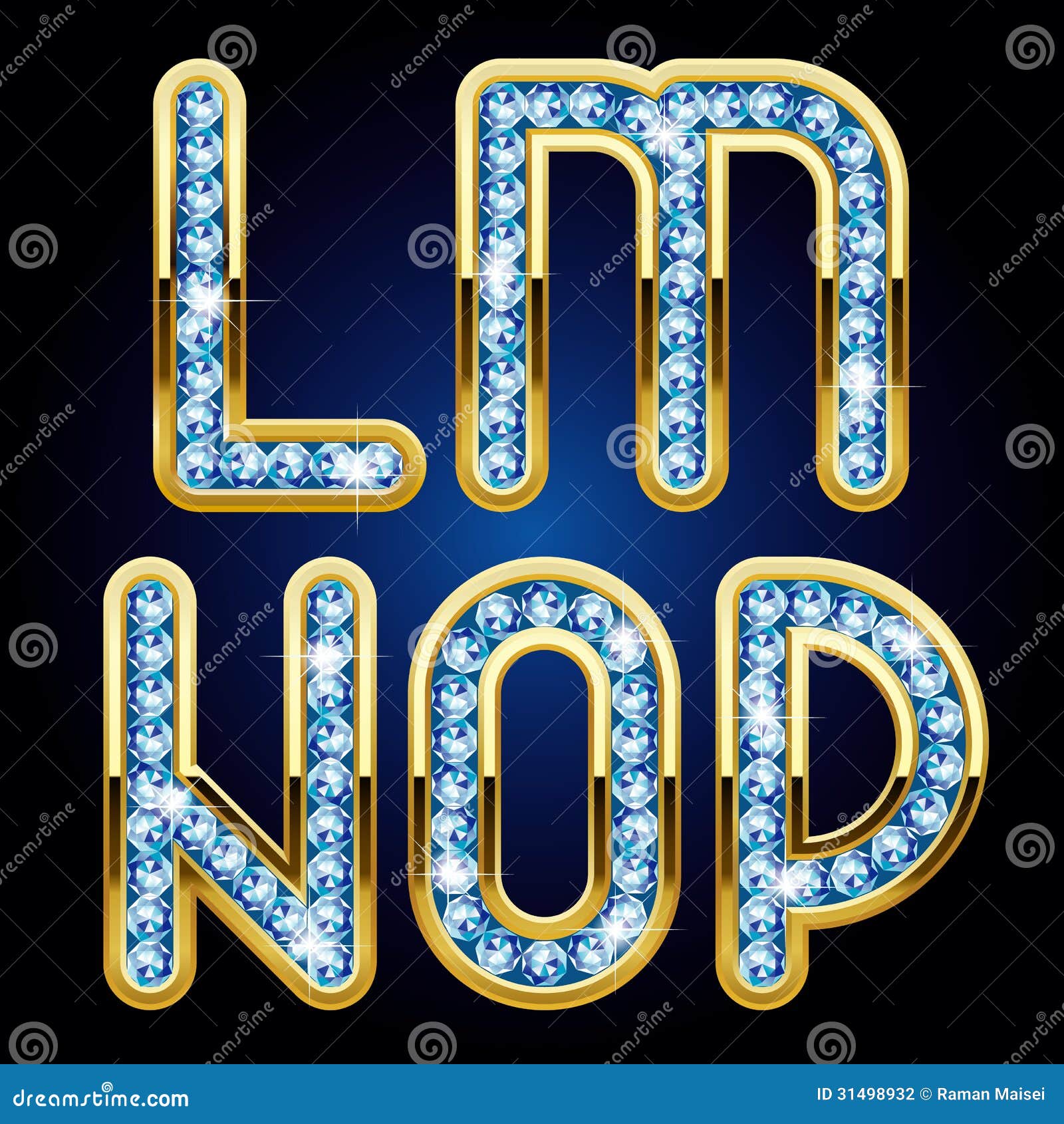 Diamond Alphabet Font. Luxury Crystal Letters, Numbers And Punctuations ...