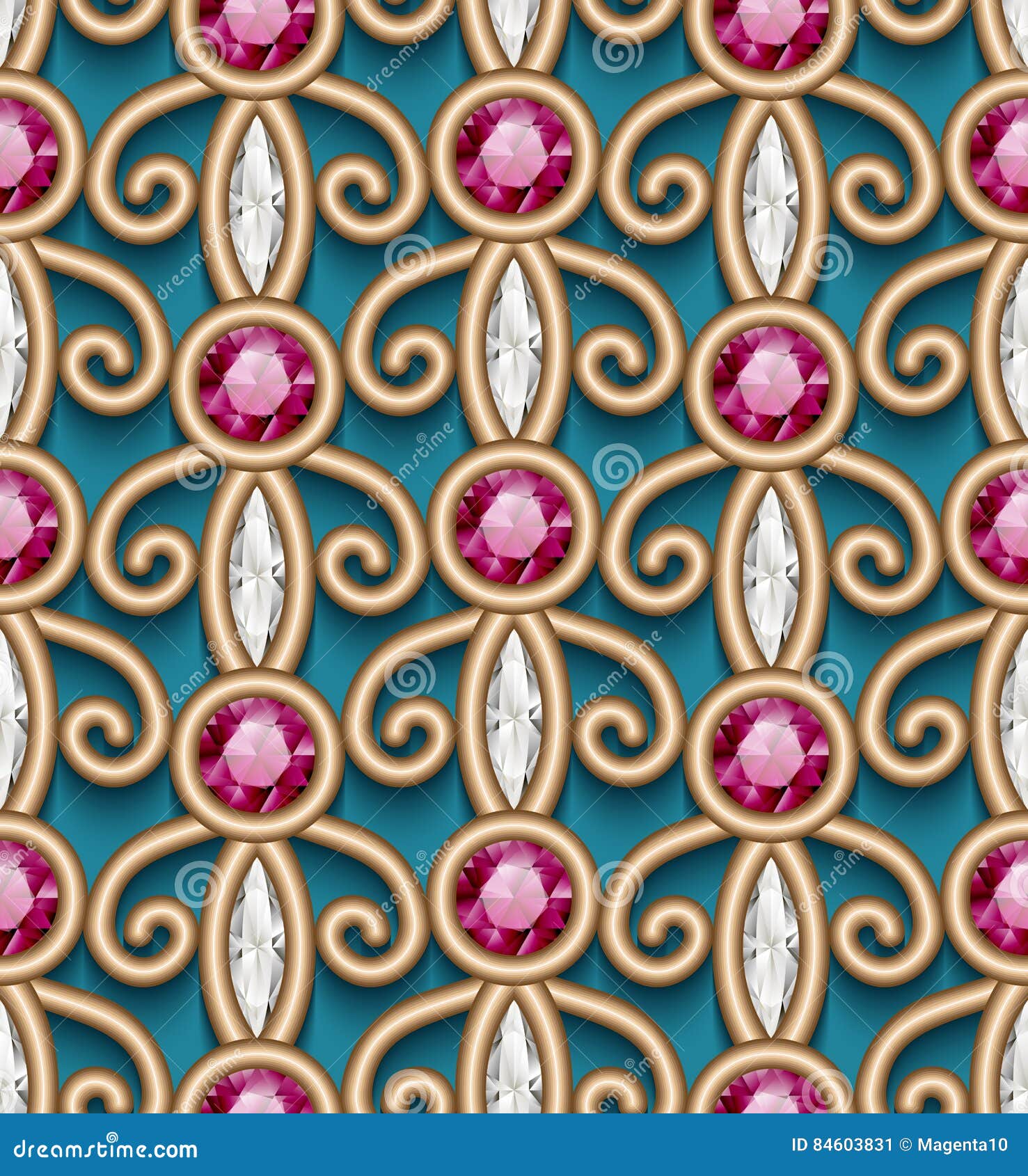 Gold Diamond Jewelry Pattern Stock Vector - Illustration of diamond ...