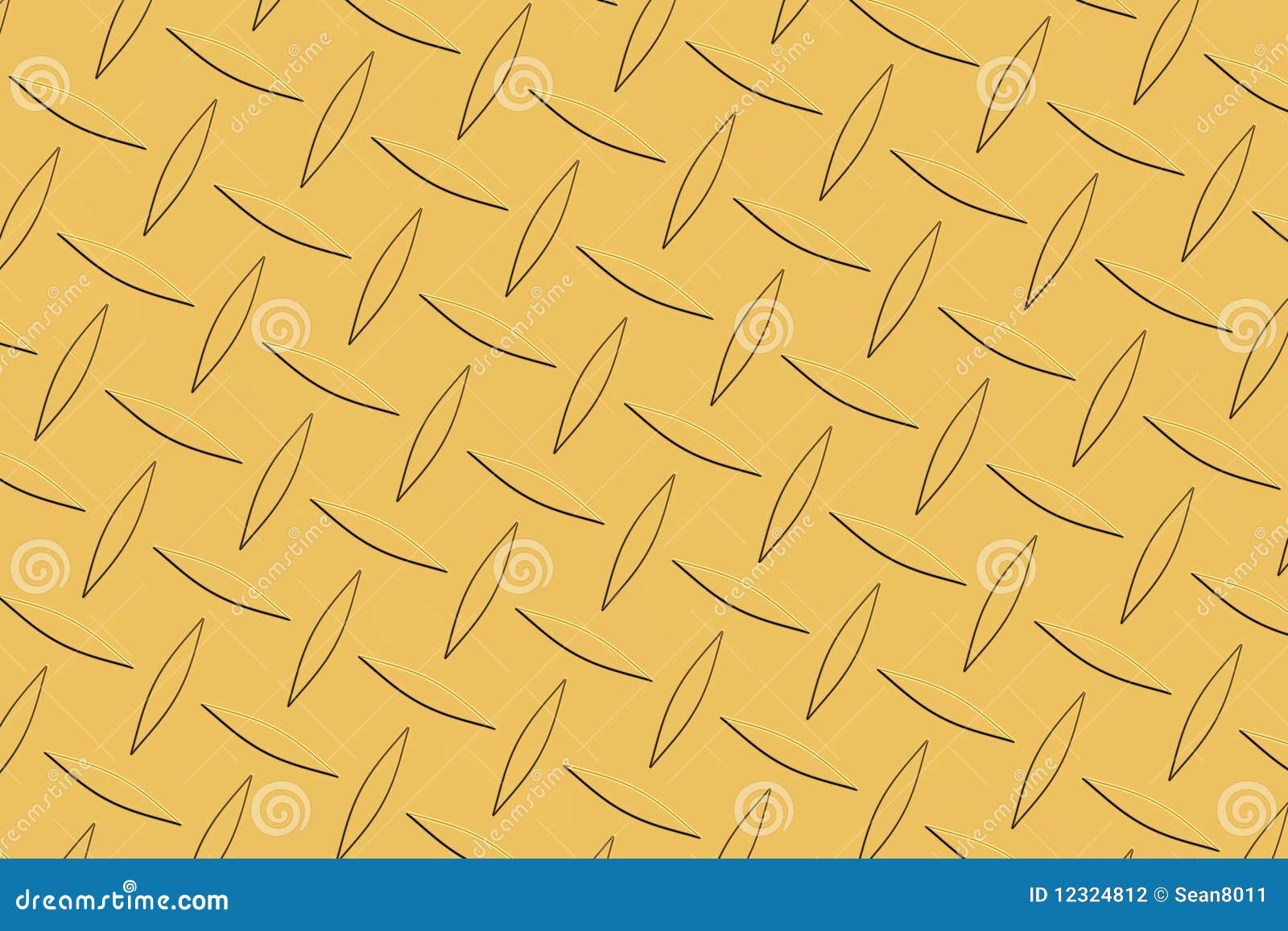 Gold diamond plate texture stock illustration. Illustration of chrome ...
