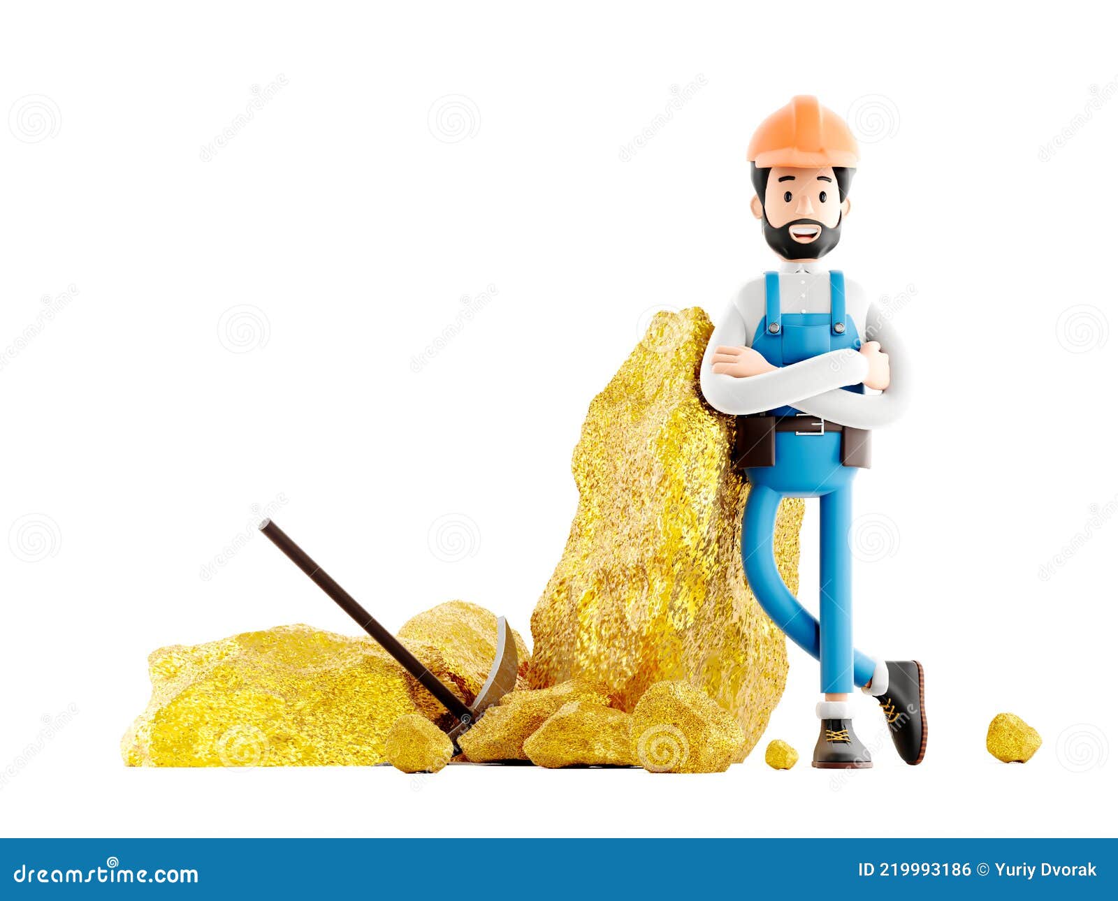 Miner With Mining Equipment On Background Cartoon Vector ...