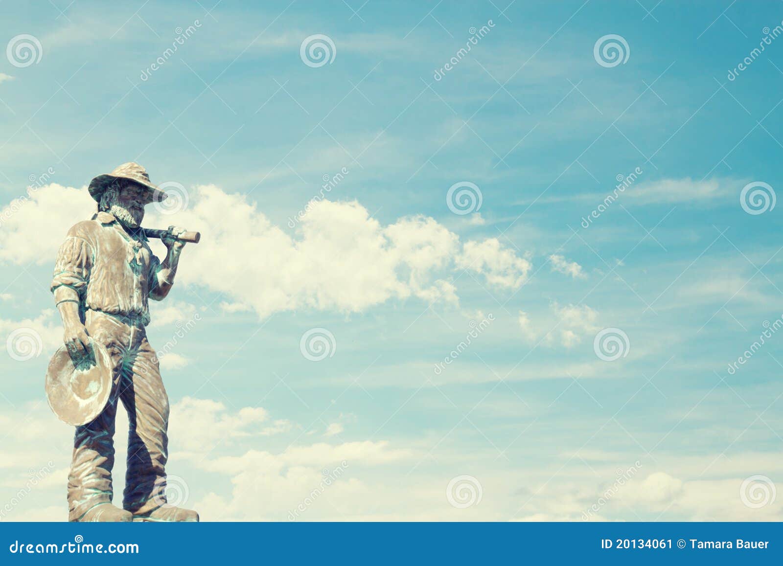 Gold digger monument stock image. Image of history, weather - 20134061