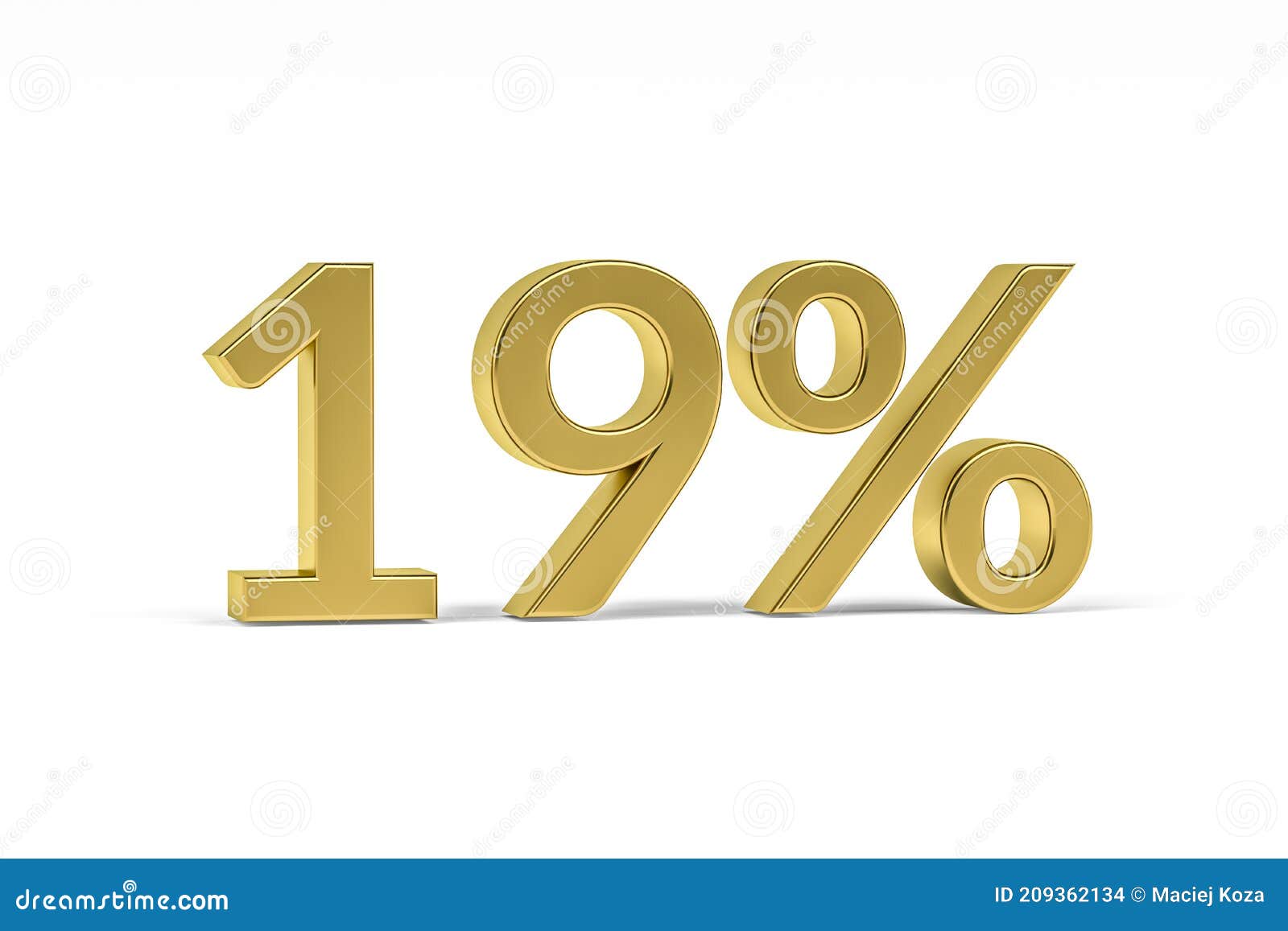 Gold Digit Sixty-six Point Five With Percent Sign - 66,5% Isolated On ...