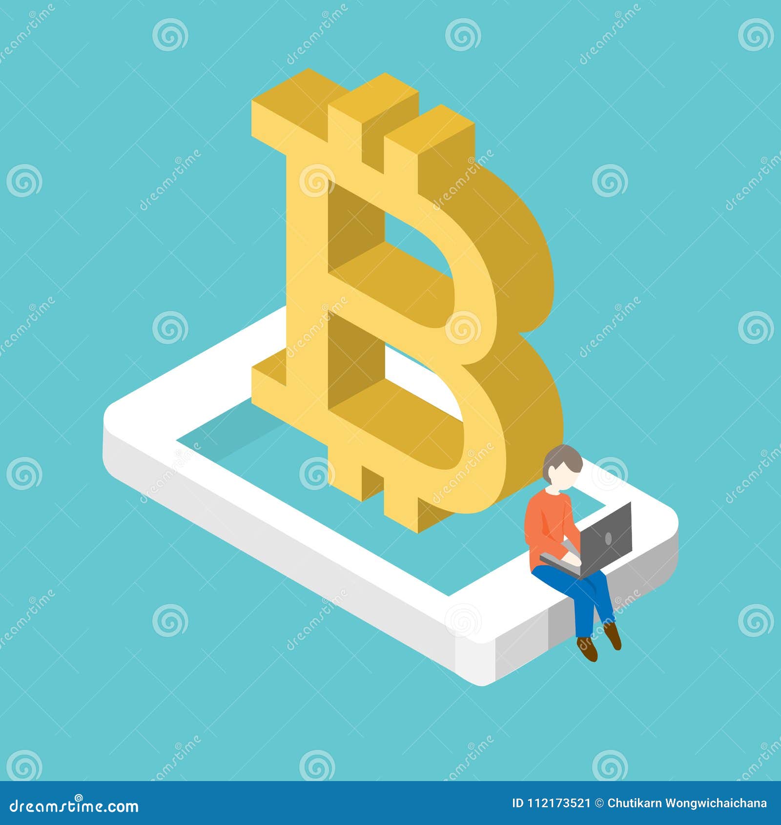 Gold Digital Cryptocurrency Coins Stock Vector - Illustration of ...