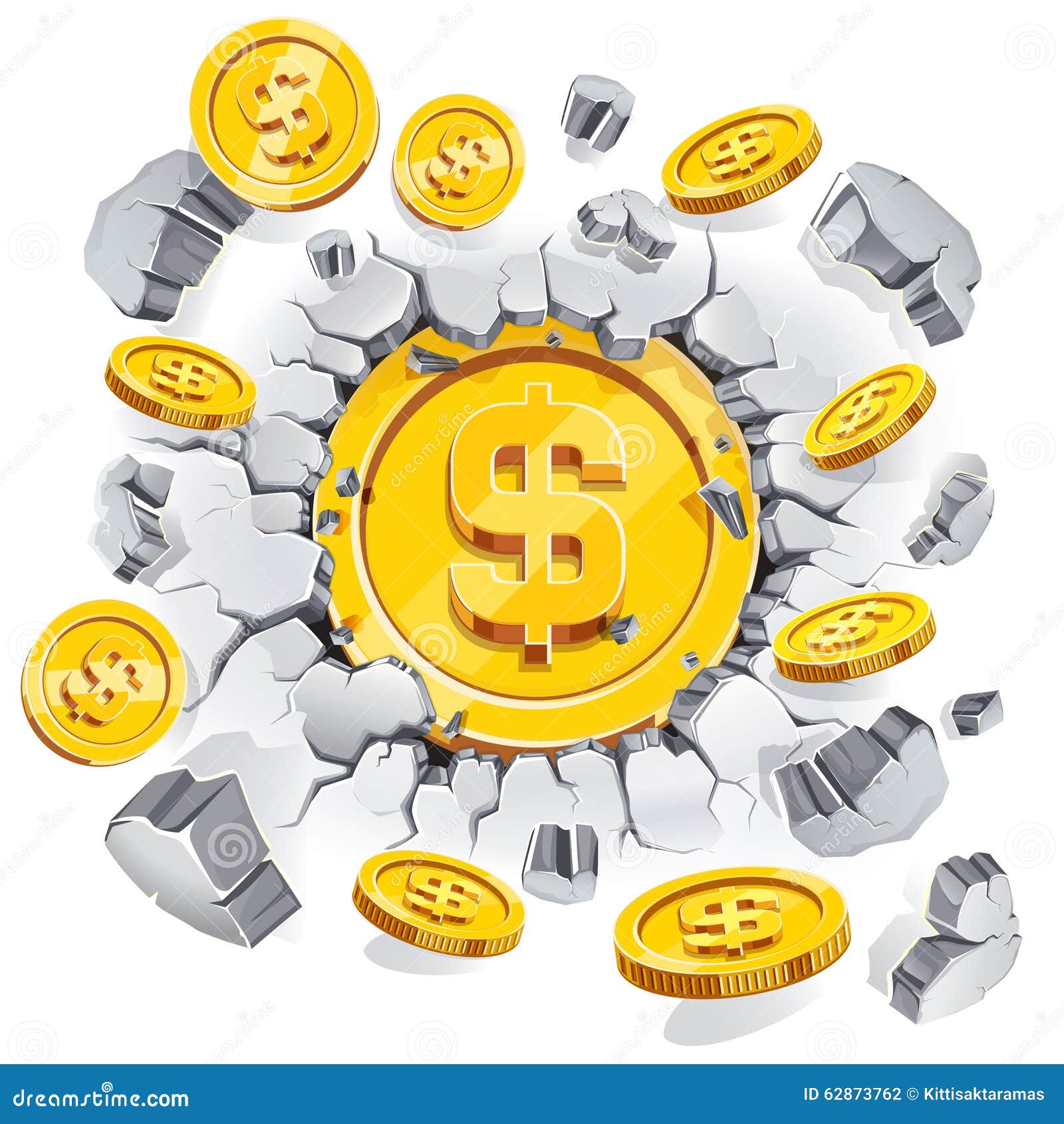 Gold Floor Coin Stock Illustrations – 413 Gold Floor Coin Stock ...