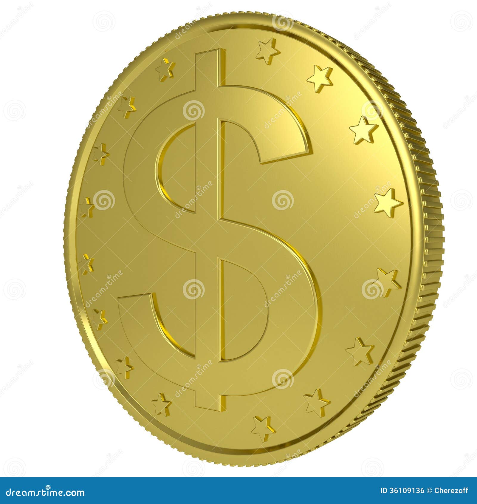 Gold dollar stock illustration. Illustration of currency - 36109136