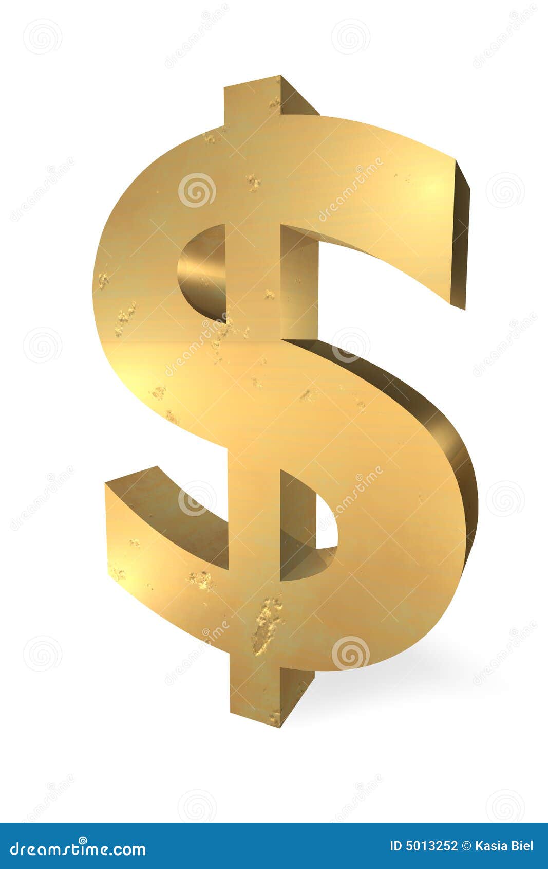 Gold Dollar Sign stock illustration. Illustration of golden - 5013252