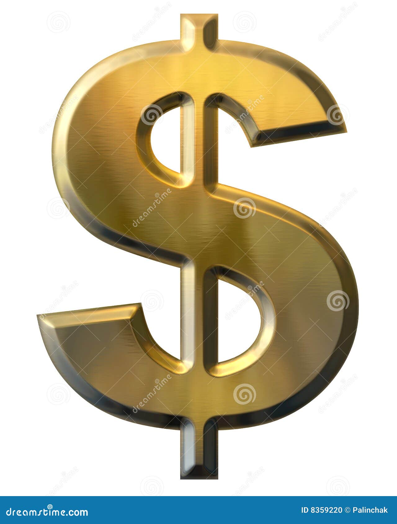 Gold dollar sign stock illustration. Illustration of characters - 8359220