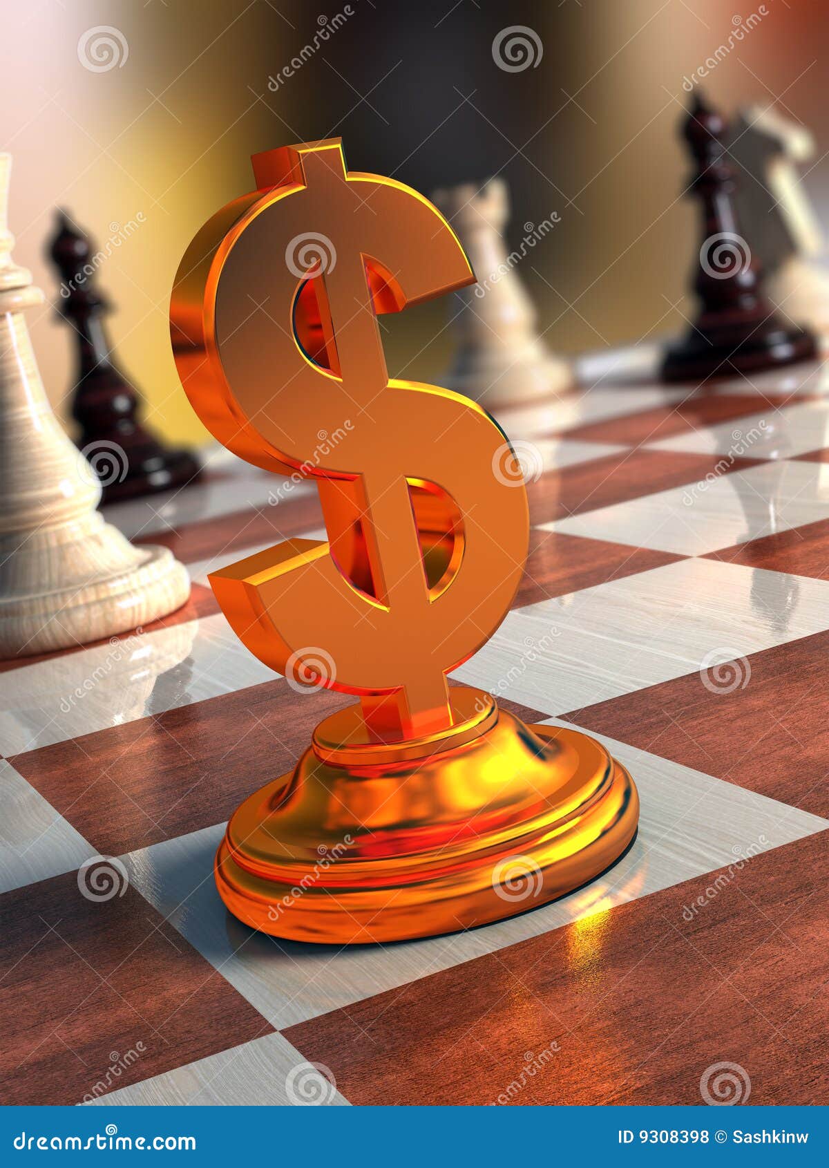 Gold dollar sign stock illustration. Illustration of bills - 9308398