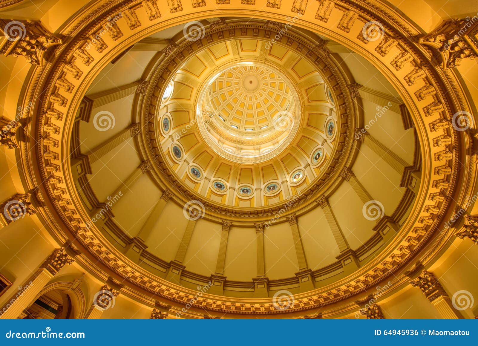 Gold Dome stock photo. Image of indoors, colorado, december - 64945936