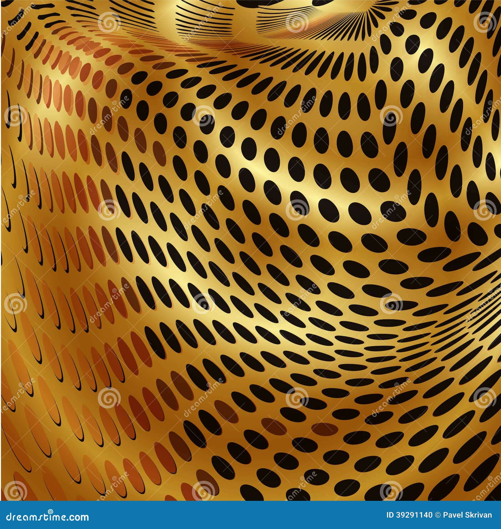 Gold dots abstract stock illustration. Illustration of modern - 39291140