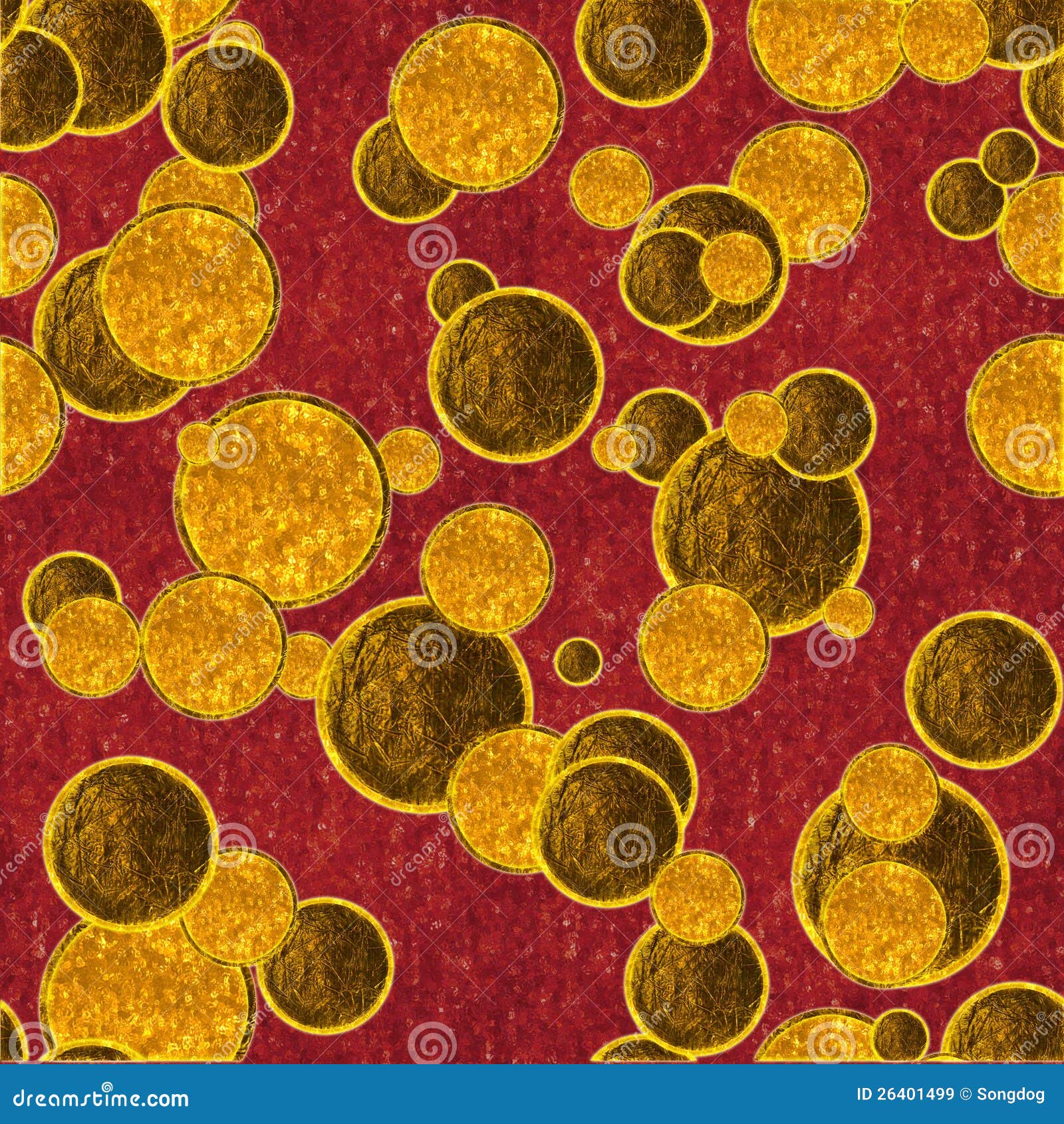 Gold Dots on Deep Red stock illustration. Illustration of polka - 26401499