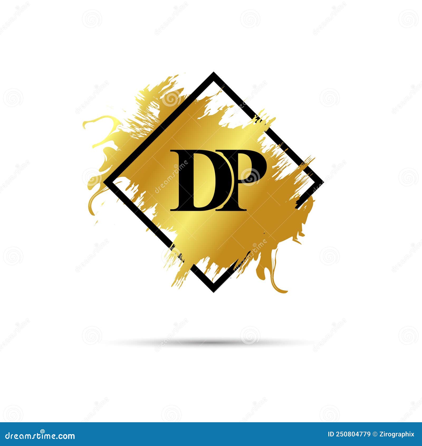 Gold DP Logo Symbol Vector Art Design Stock Vector - Illustration of ...