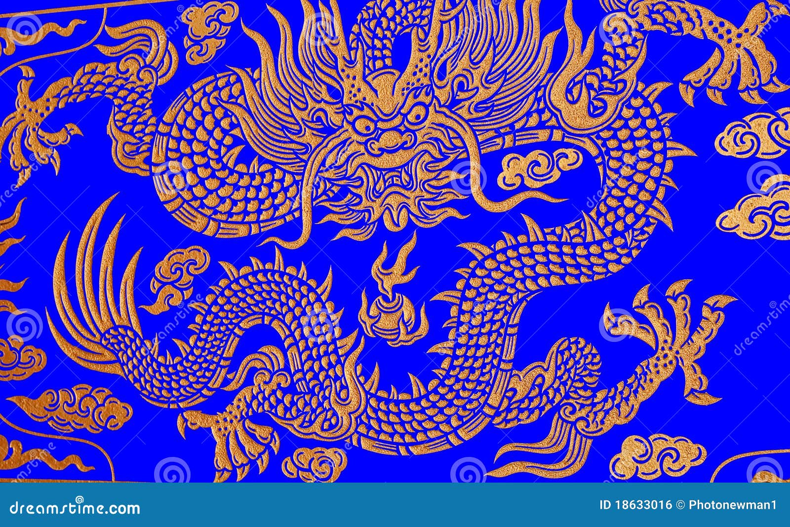 Gold dragon stock photo. Image of fortune, dragon, holy - 18633016