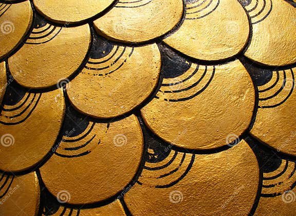 Gold dragon scales stock image. Image of ancient, animal - 28475347