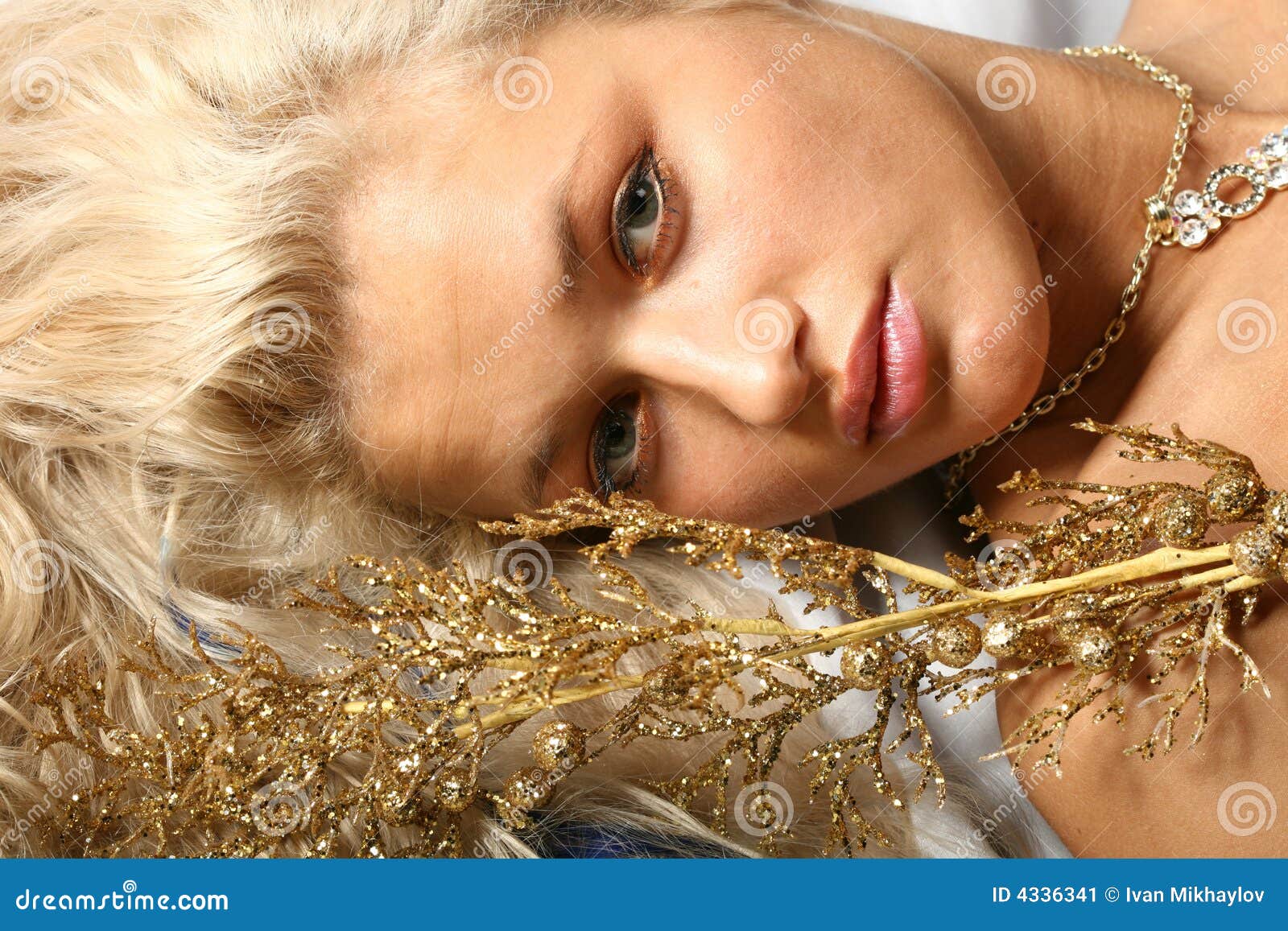Gold dream stock image. Image of glamour, magnetic, feminine - 4336341